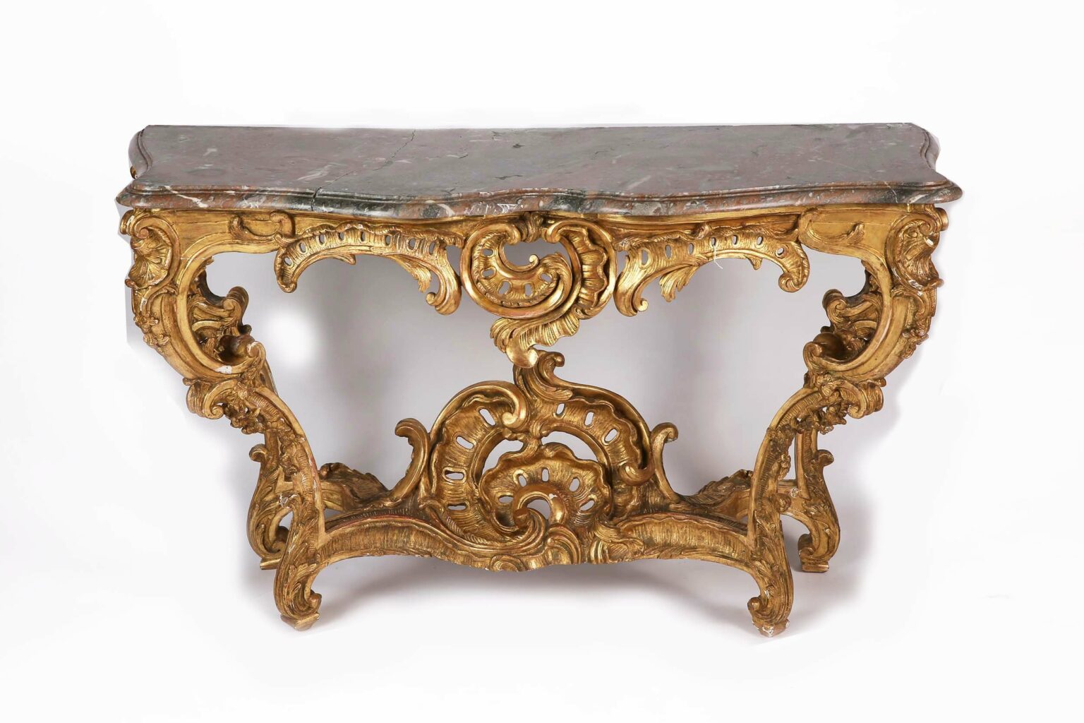 18th Century French Rococco Console Table - Wallrocks Antiques