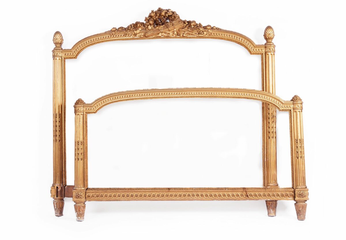 Exceptional 19th Century French Louis XVI Queen Bed - Wallrocks Antiques