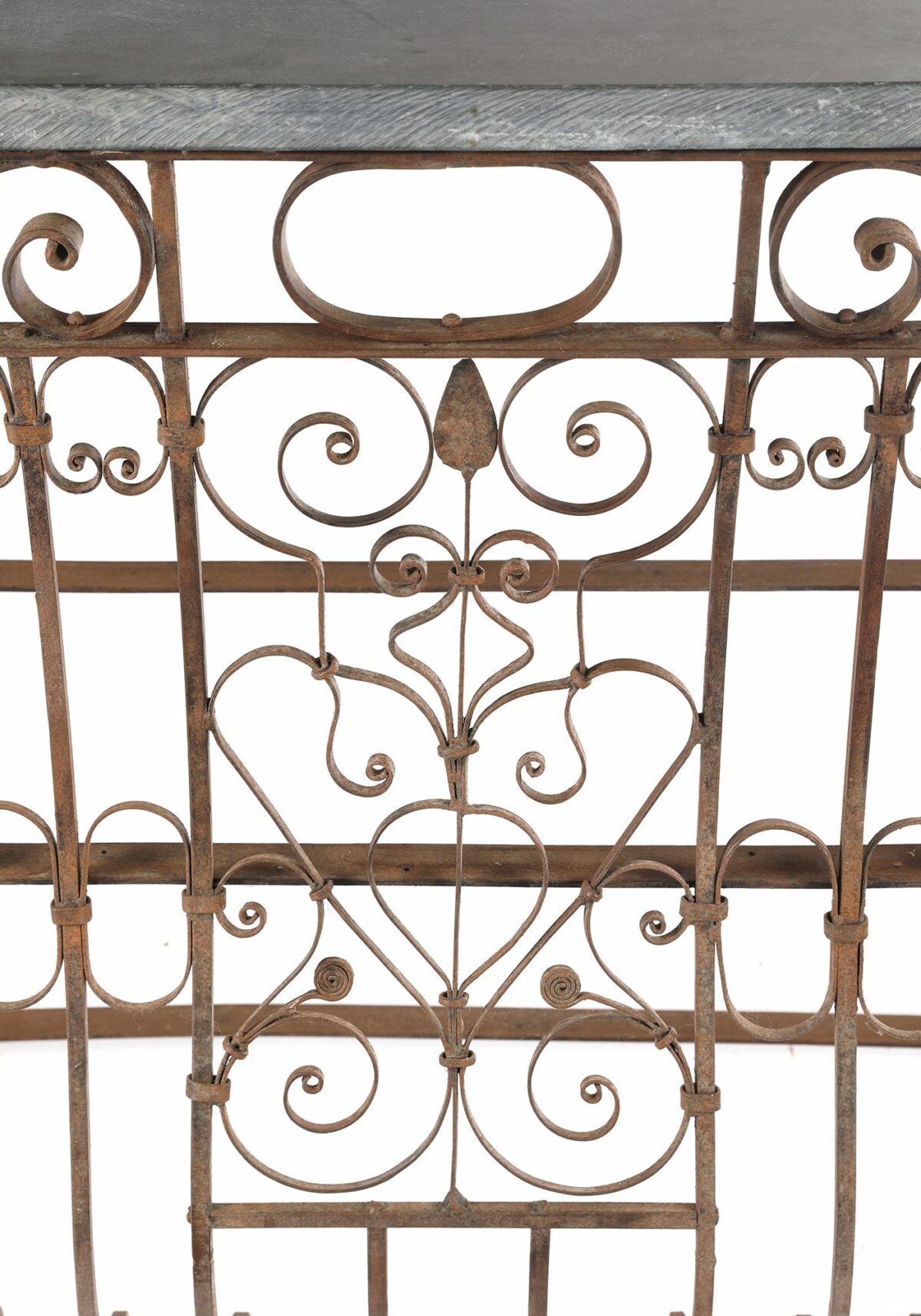 19th Century French Iron Console Table - Wallrocks Antiques