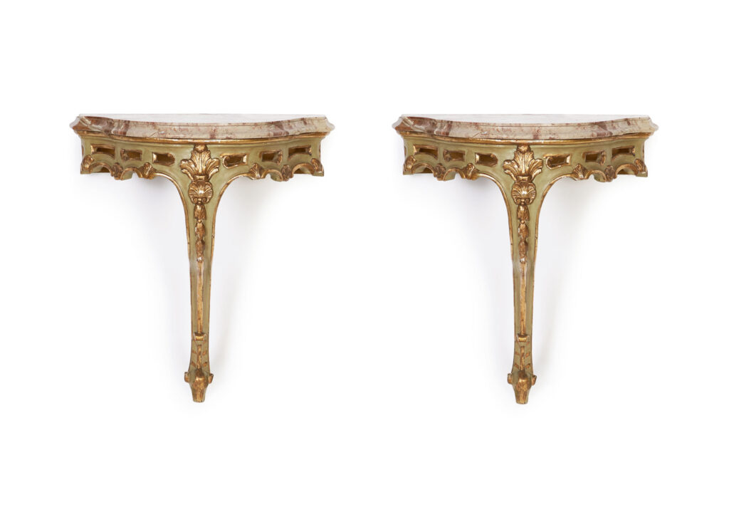 Pair Small Antique Console Tables - Wallrocks Antiques