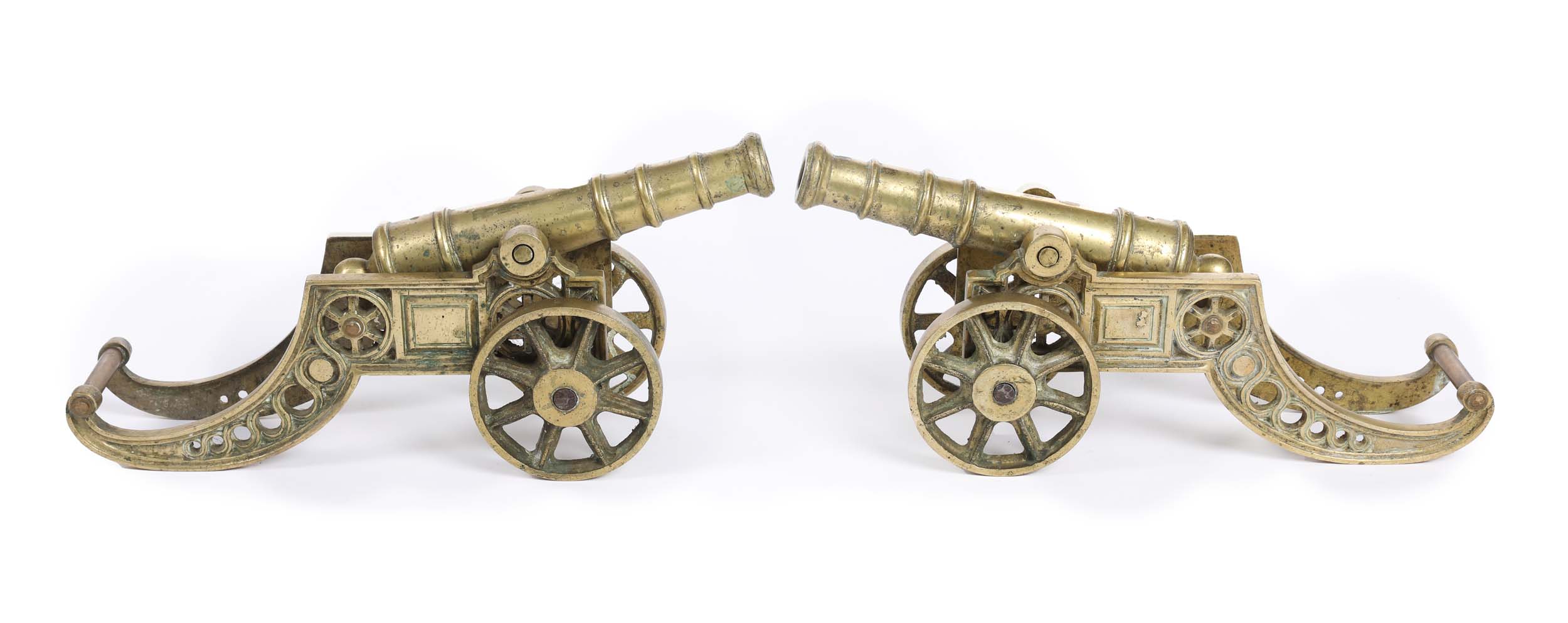 Pair of Decorative Antique Cannons - Wallrocks Antiques