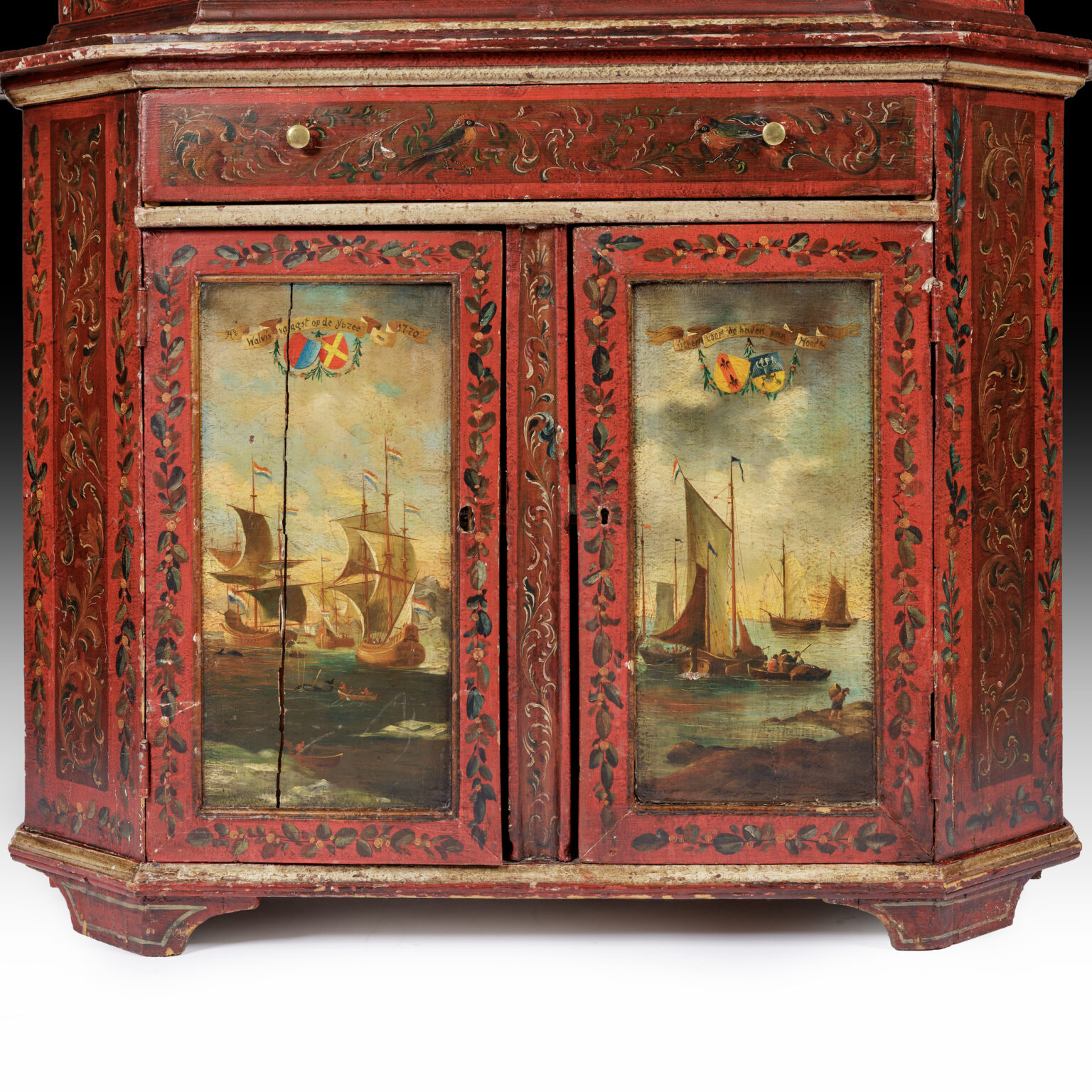 18th Century Dutch Display Cabinet - Wallrocks Antiques